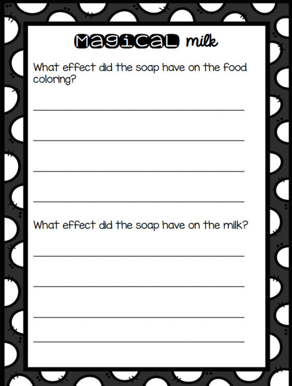 Quick and Easy Science Experiment - Magic Milk, Food Coloring, and Soap ...