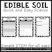 Edible Layers of Soil Quick and Easy Experiment - Etsy