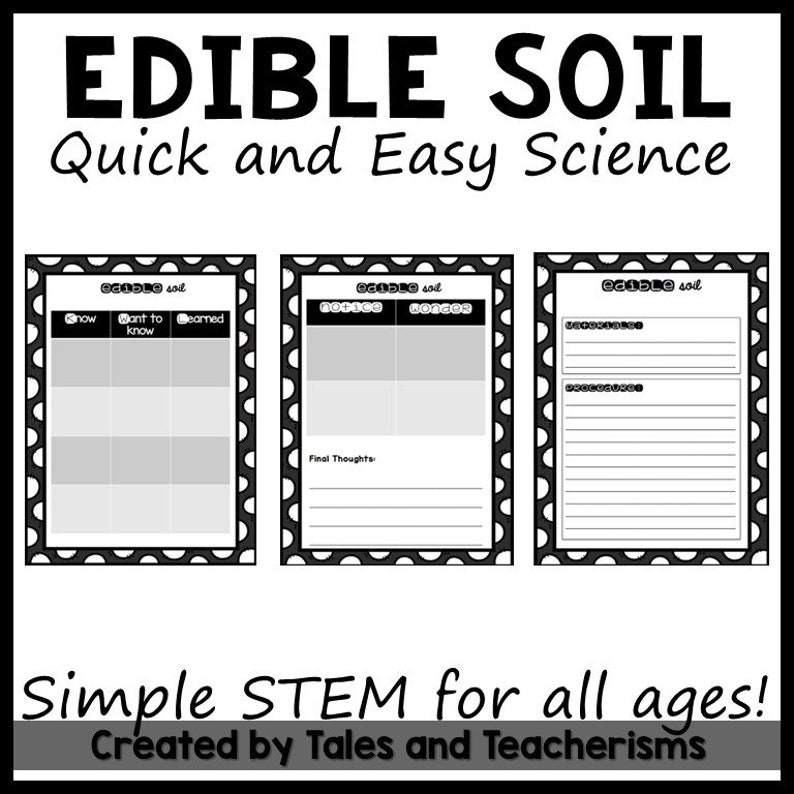 Edible Layers of Soil Quick and Easy Experiment - Etsy