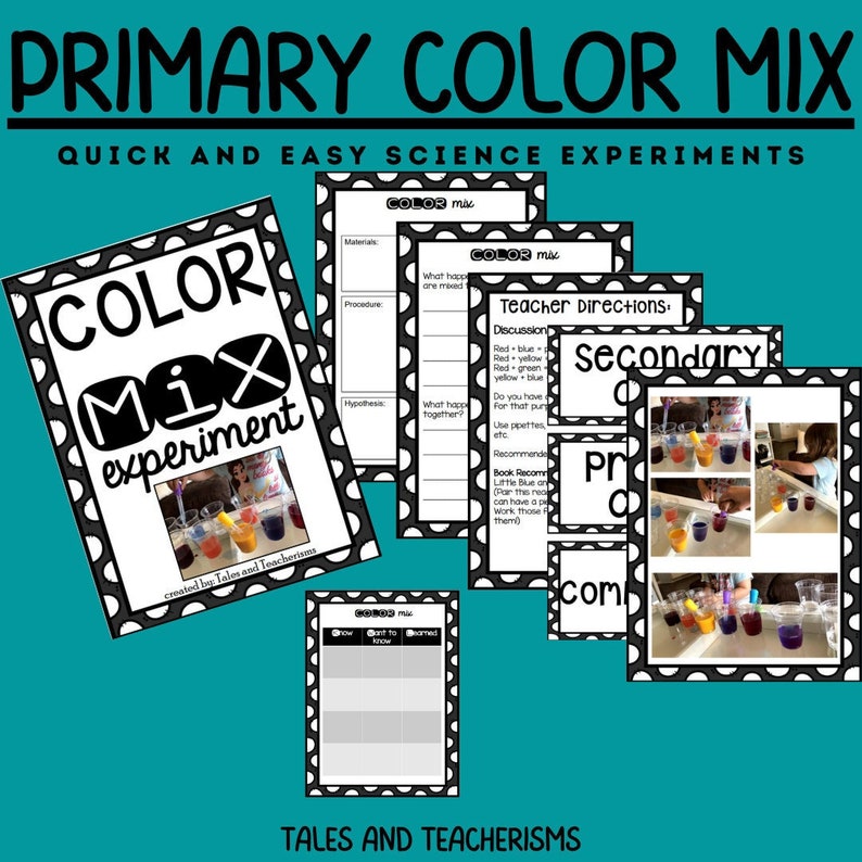 Quick and Easy Science Experiment: Primary Color Mixing (STEM for ...
