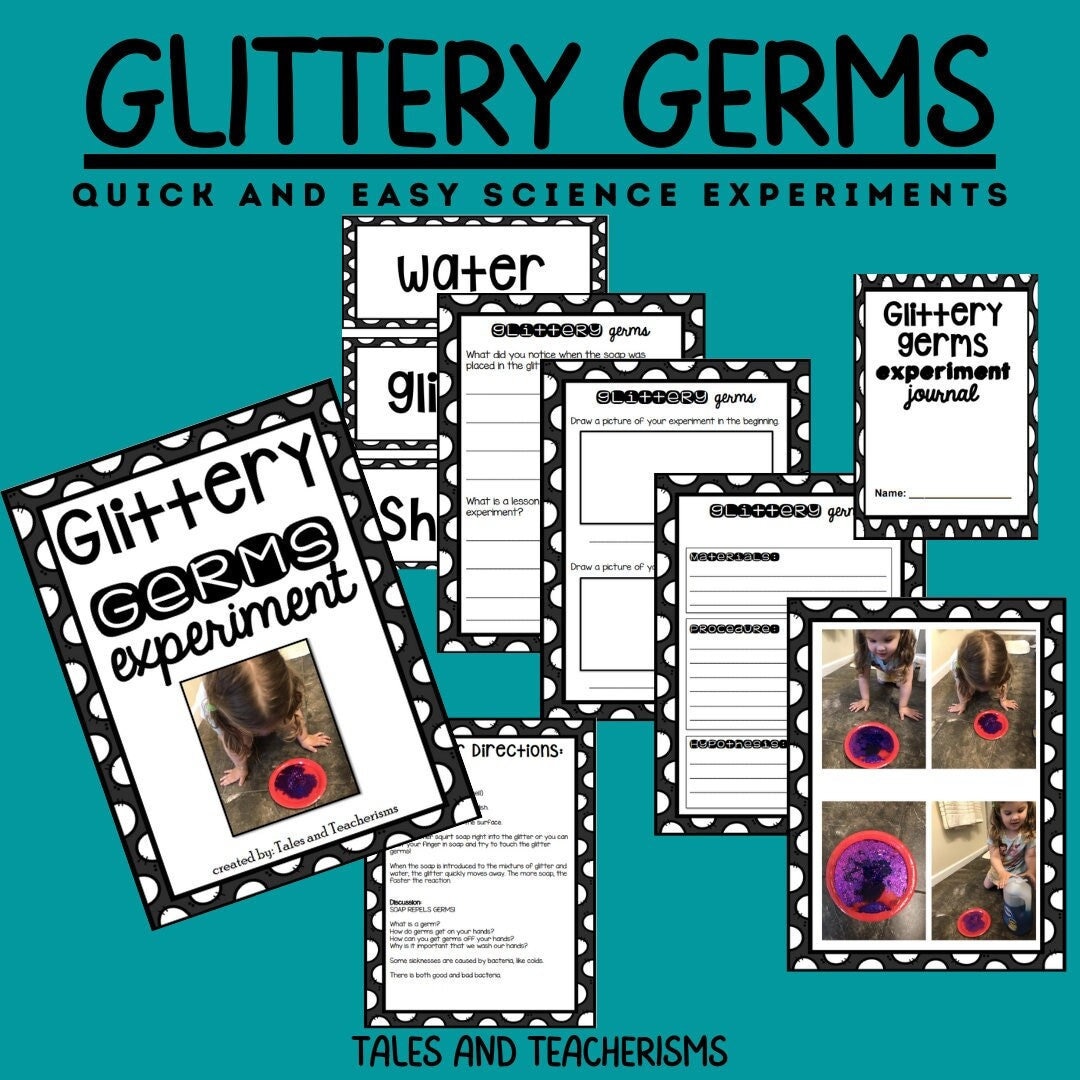 Quick and Easy Science Experiment: Glittery Germs! STEM Challenge for ...