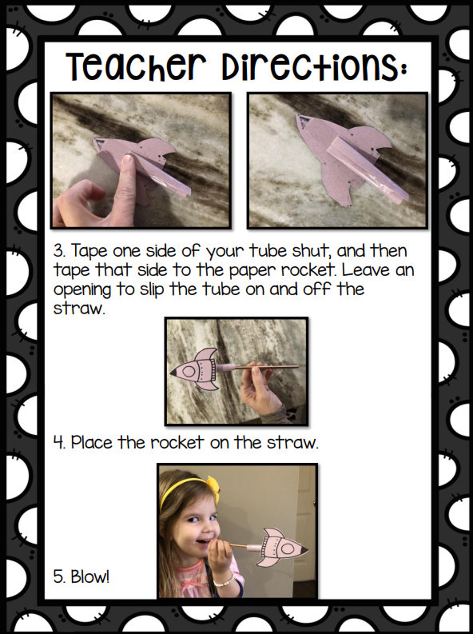 Quick and Easy Science Experiment-launch Paper Rocket STEM Engineering ...