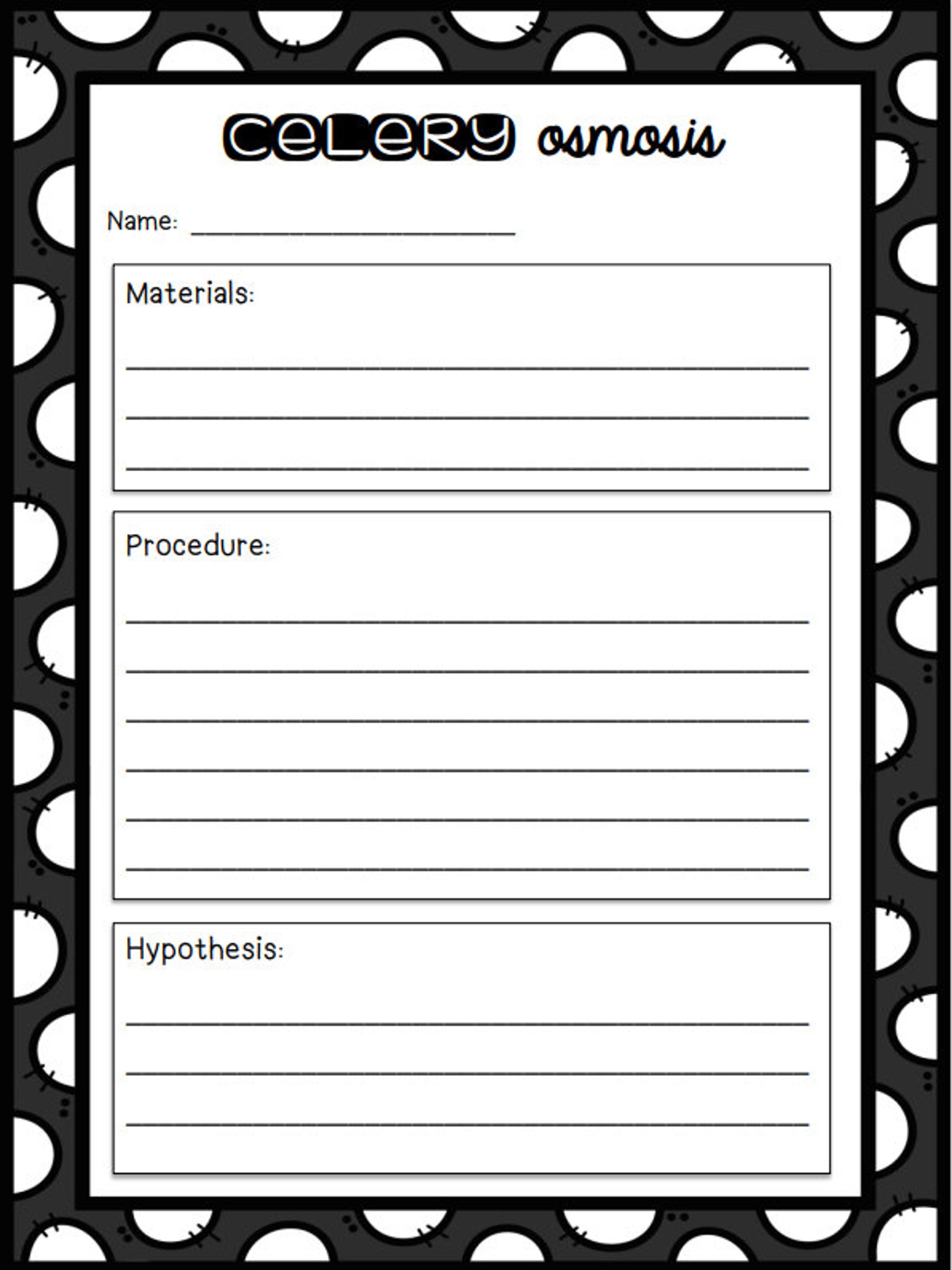 Quick and Easy Science Experiment: Celery (or Lettuce) Osmosis - Etsy