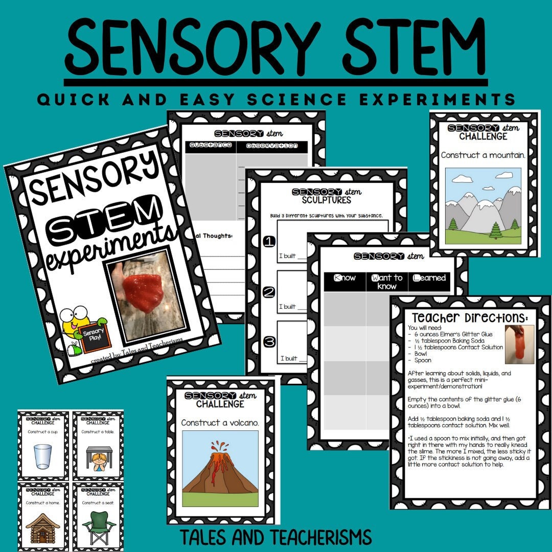 Quick and Easy Sensory STEM Challenges - Fake Snow, Slime, and Play ...
