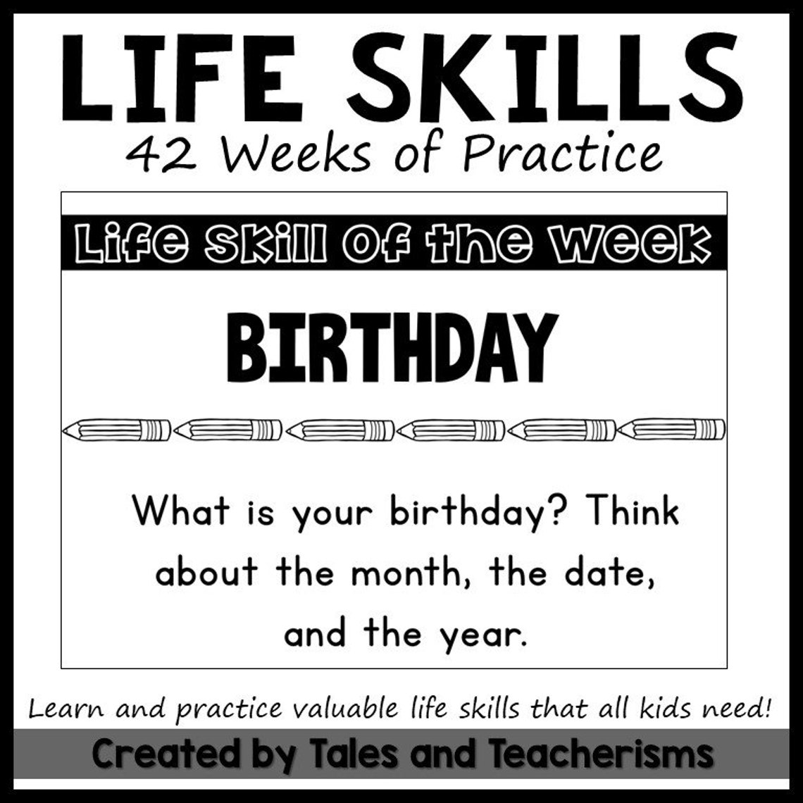 Life Skill of the Week for Elementary Students: 42 Life Skills Posters ...
