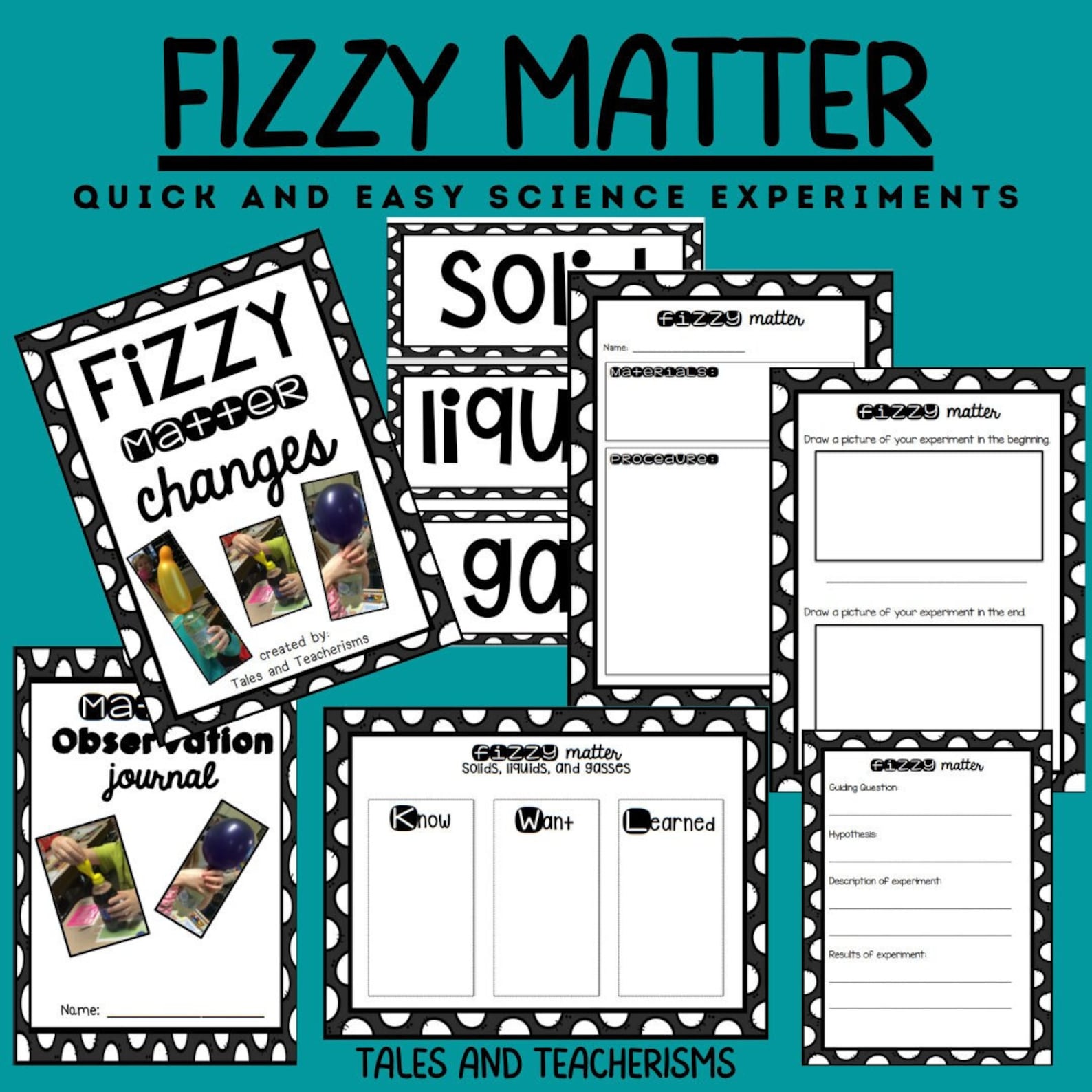 Quick and Easy Science Experiment: Fizzy Matter, A Liquid and Gas ...