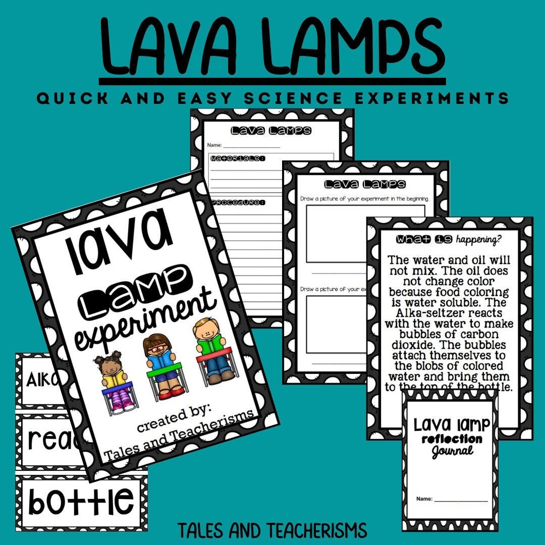 Quick and Easy Science Experiment: LAVA LAMP! Learn About Chemical ...