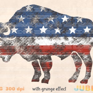 Buffalo PNG, Patriotic Png, Bison PNG, Western PNG, Vintage Rodeo ...