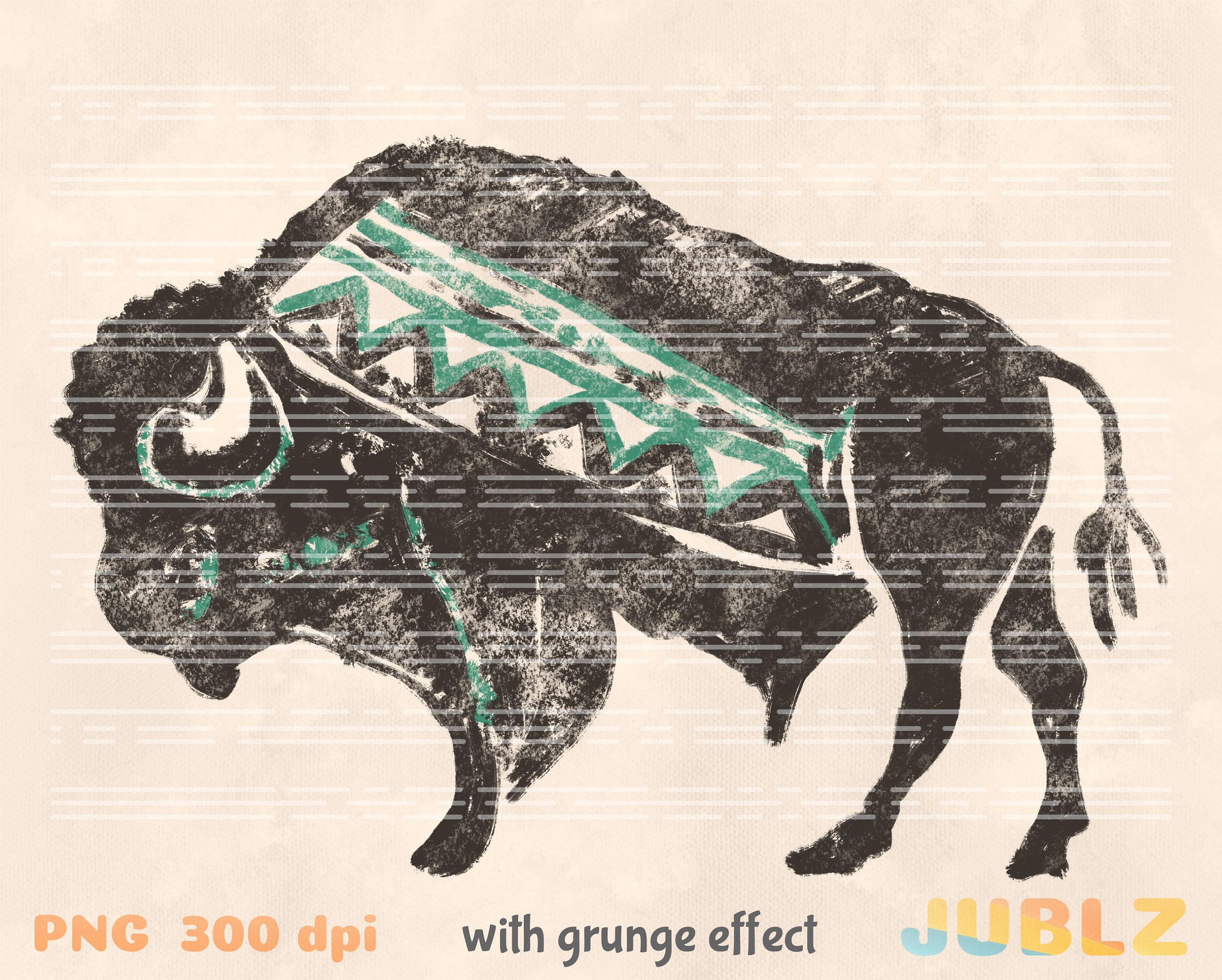 Buffalo PNG Aztec Png Bison PNG Western PNG Vintage Rodeo - Etsy Canada