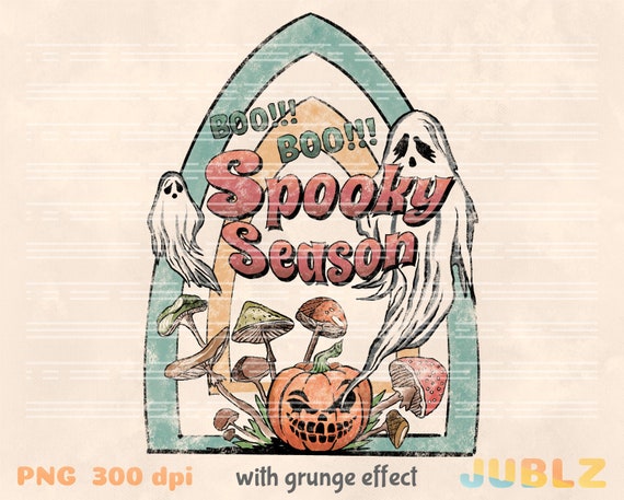 Halloween PNG Spooky Season Ghost Halloween Print Files for - Etsy