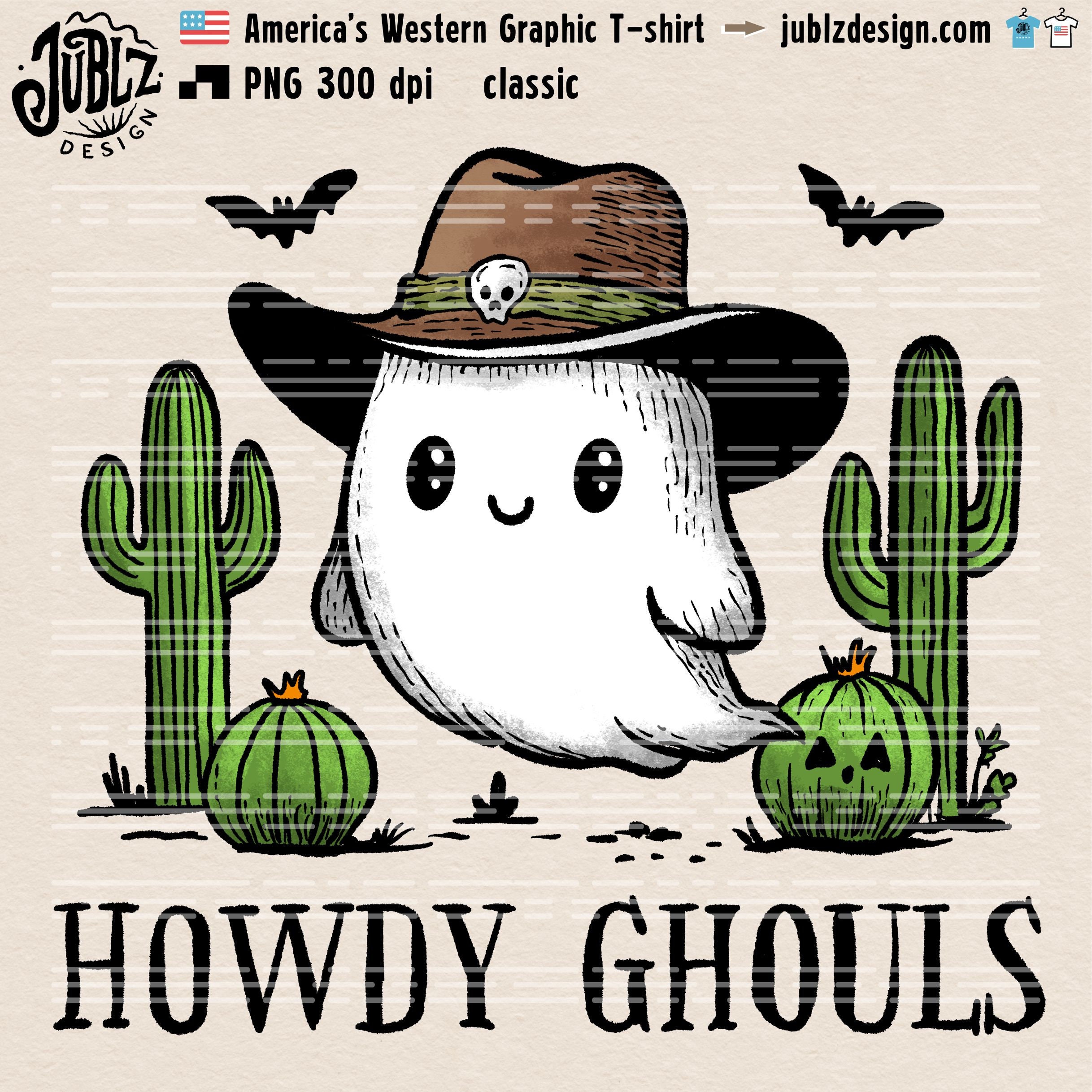 Howdy Ghouls PNG: Cowboy Ghost, Halloween Clipart (digital Download) - Etsy
