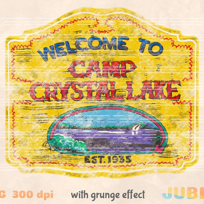 Camp Crystal Lake Sign - Etsy