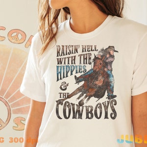 Raisin Hell With the Hippies & the Cowboys Png, Sublimation Download ...