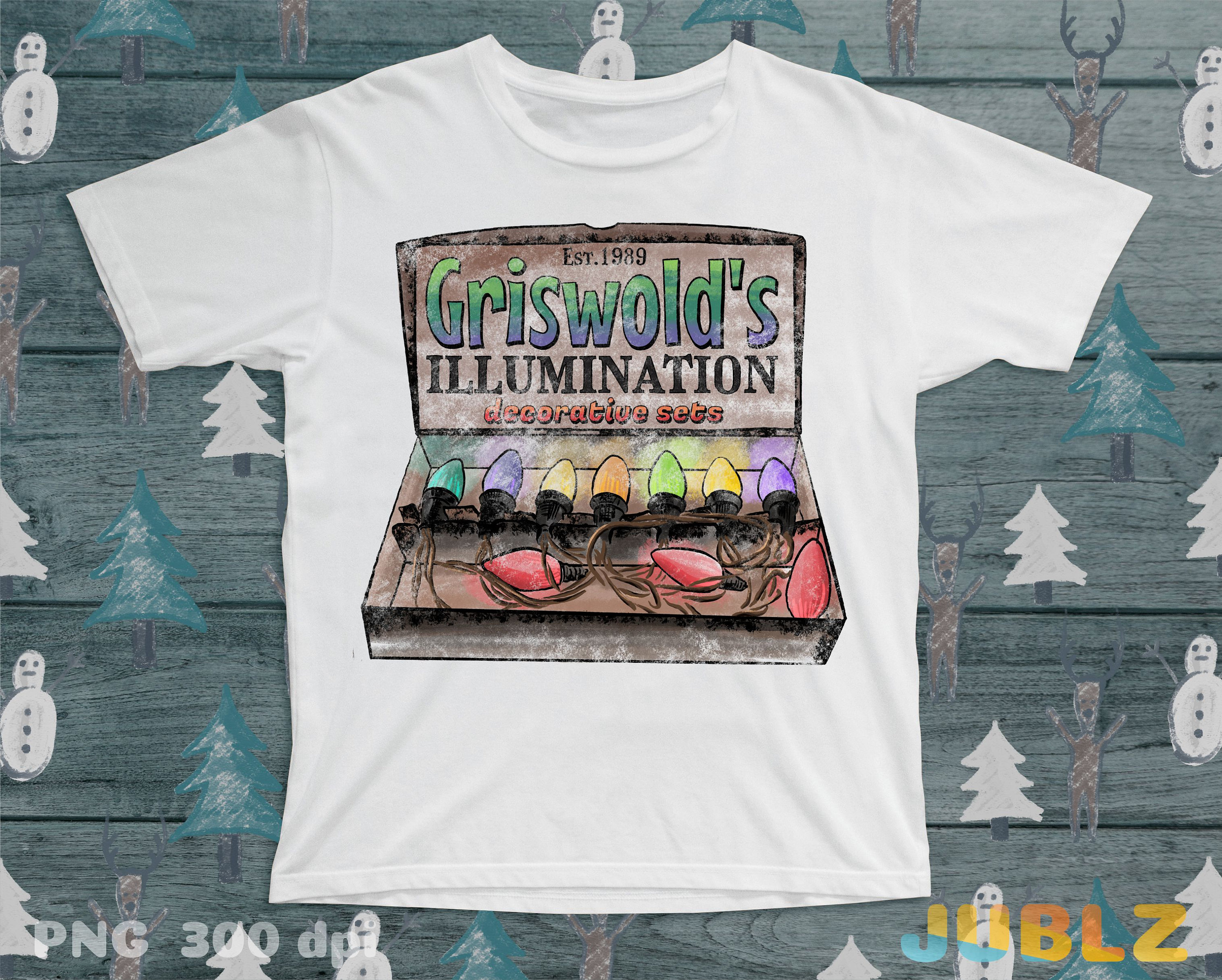 Griswold Illumination PNG: Retro Christmas Movie Design (digital ...