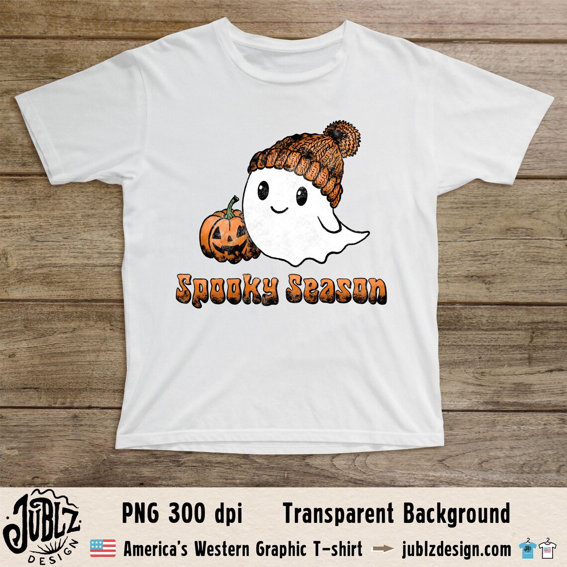 Cute Fall Ghost PNG – Spooky Vintage Halloween Digital Download - Etsy