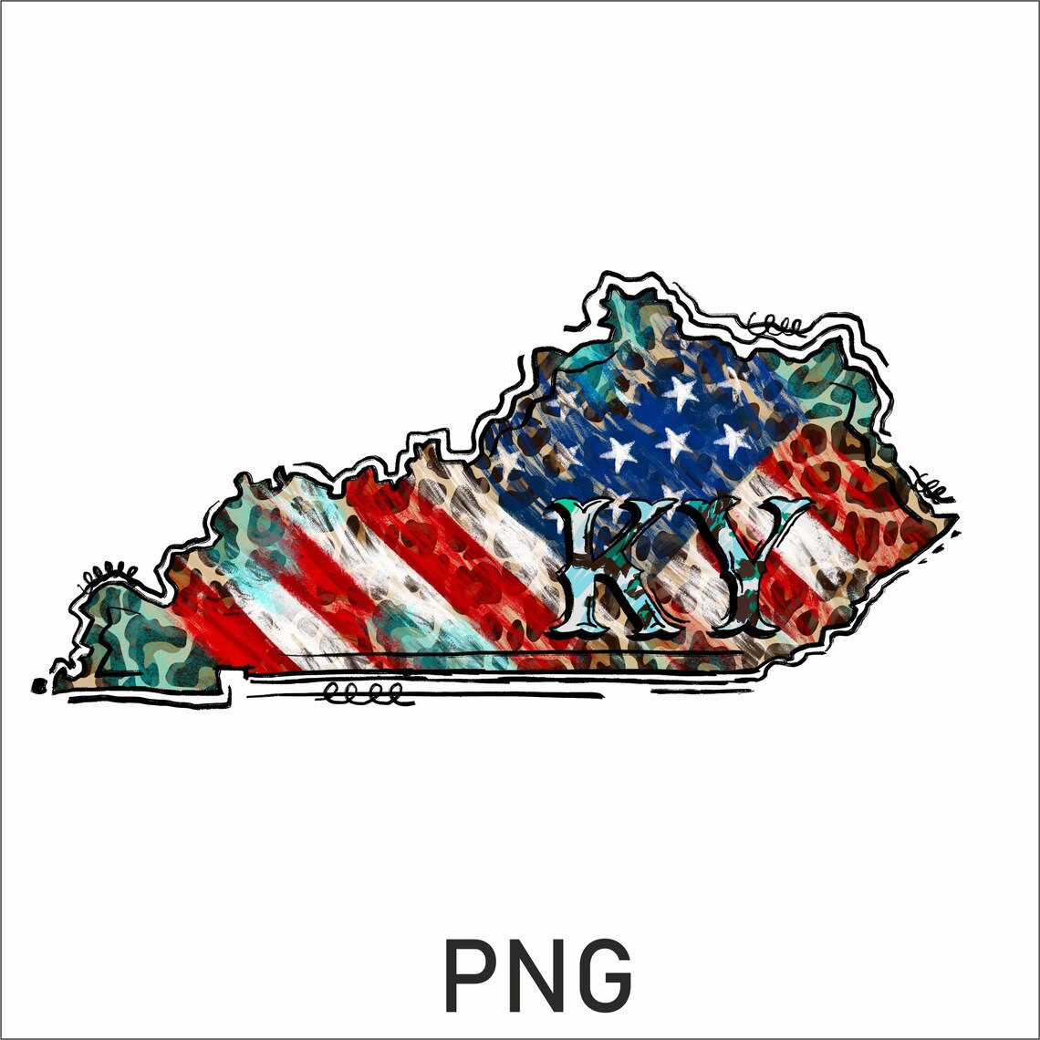 Kentucky State Png File for Sublimation Print | Etsy