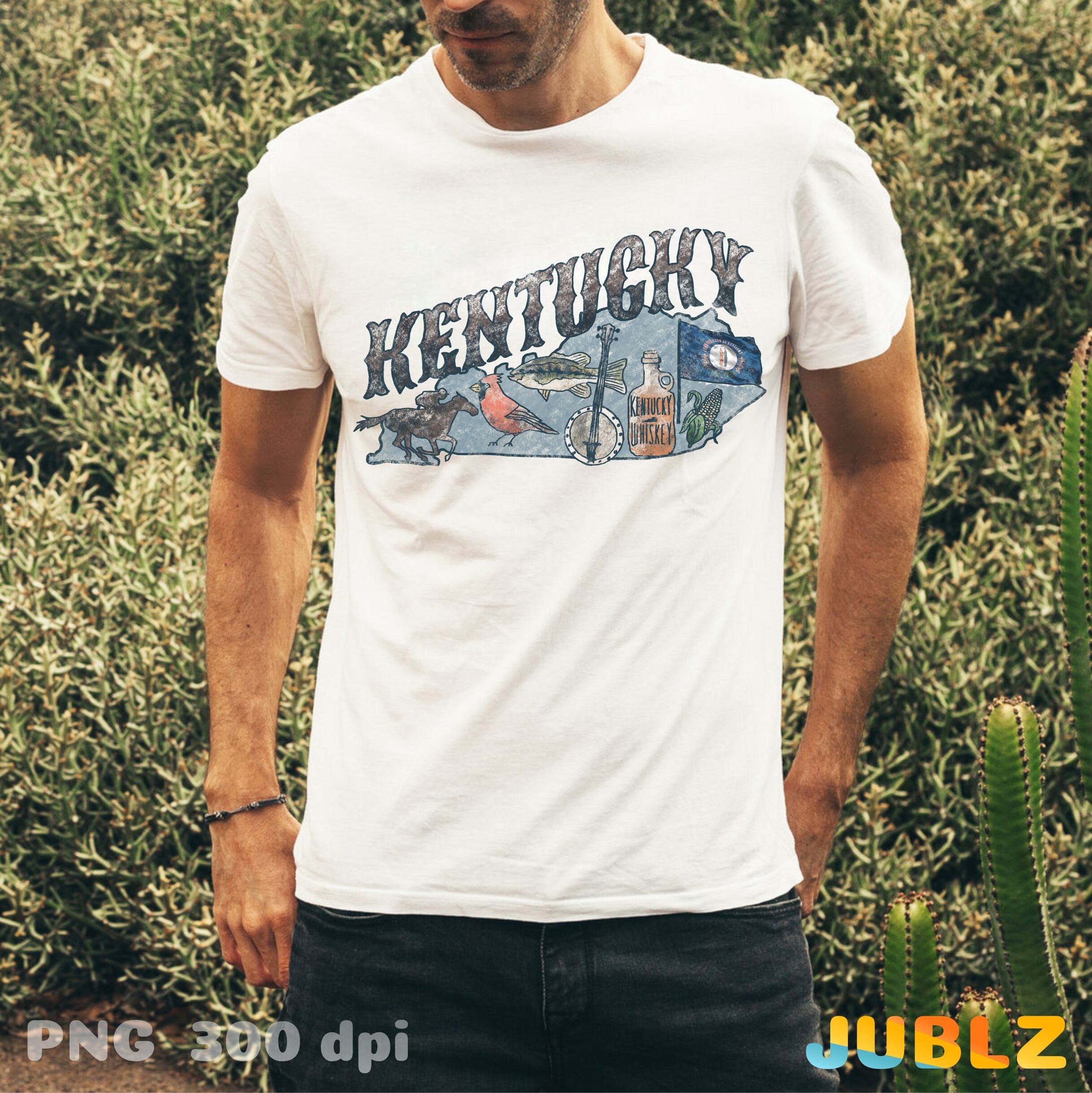 Kentucky State Symbols PNG: Retro Sublimation Design (digital Download ...