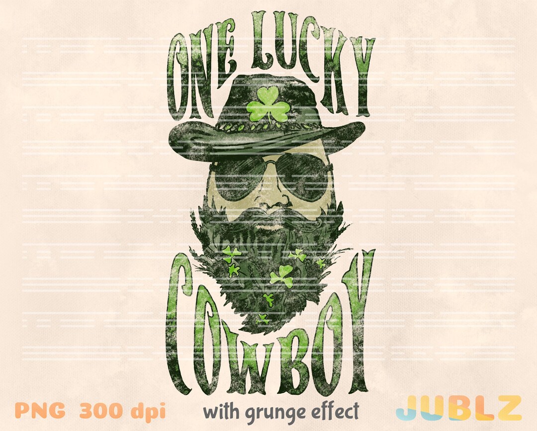 One Lucky Cowboy Png Digital Download St. Patricks Day Png - Etsy