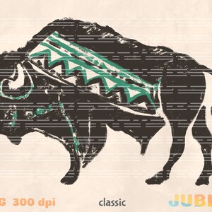 Buffalo PNG, Aztec Png, Bison PNG, Western PNG, Vintage Rodeo ...