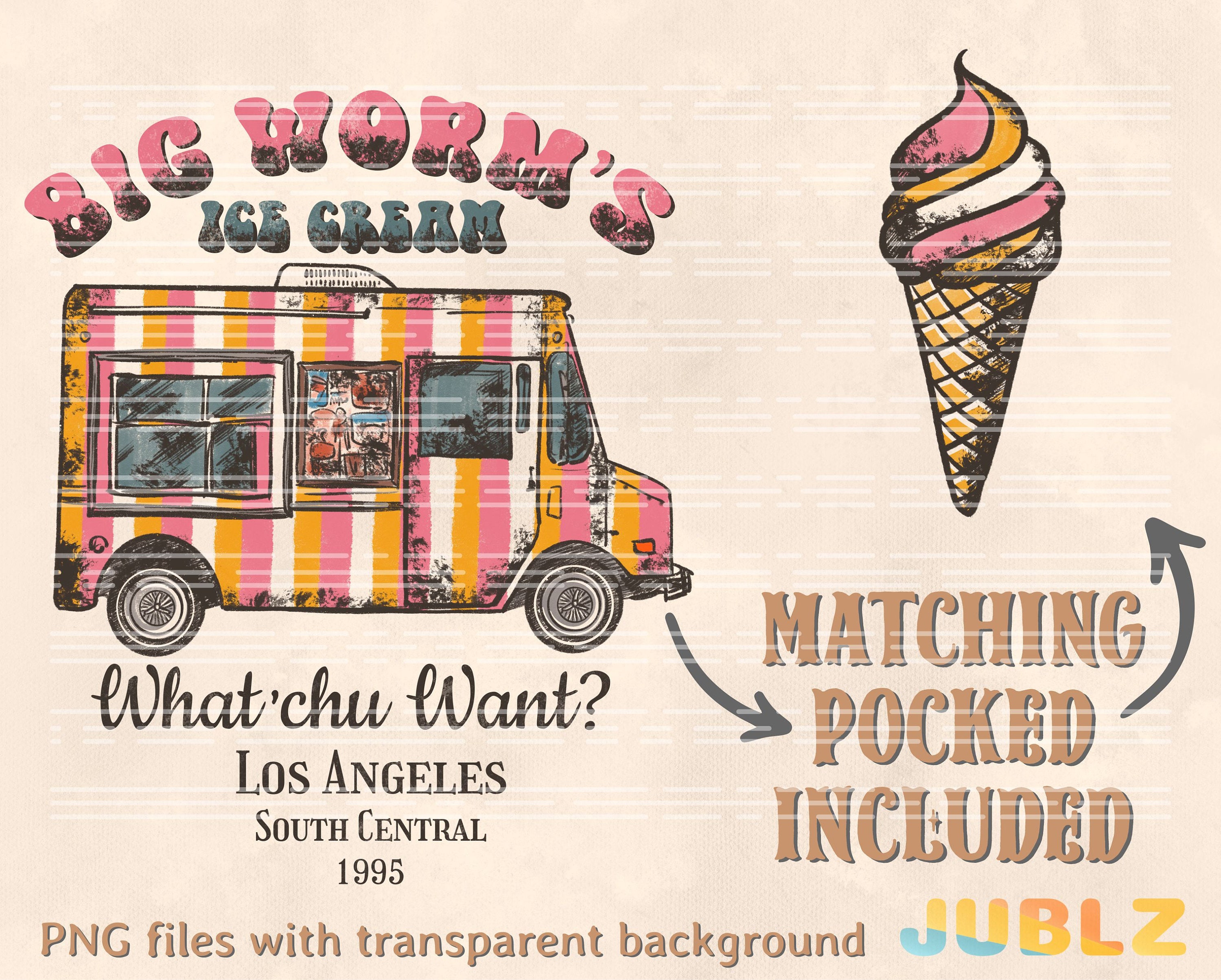 Big Worm Ice Cream Clip Art