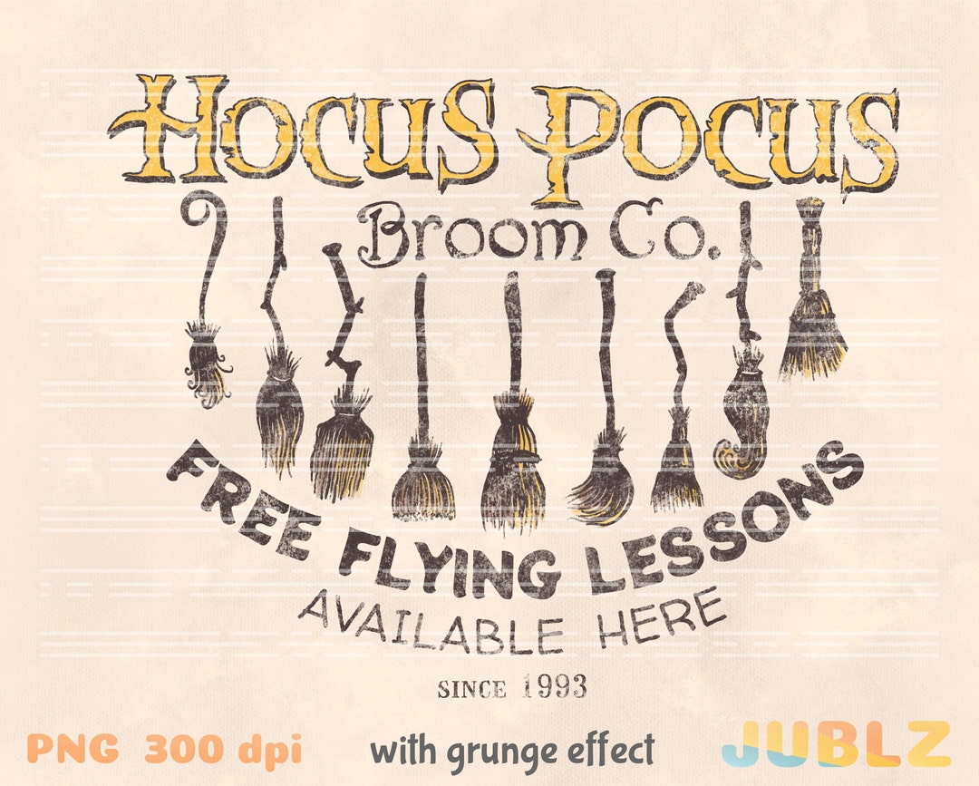 Hocus Pocus Broom Co Png, Hocus Pocus Retro, Sanderson Sisters PNG, It ...