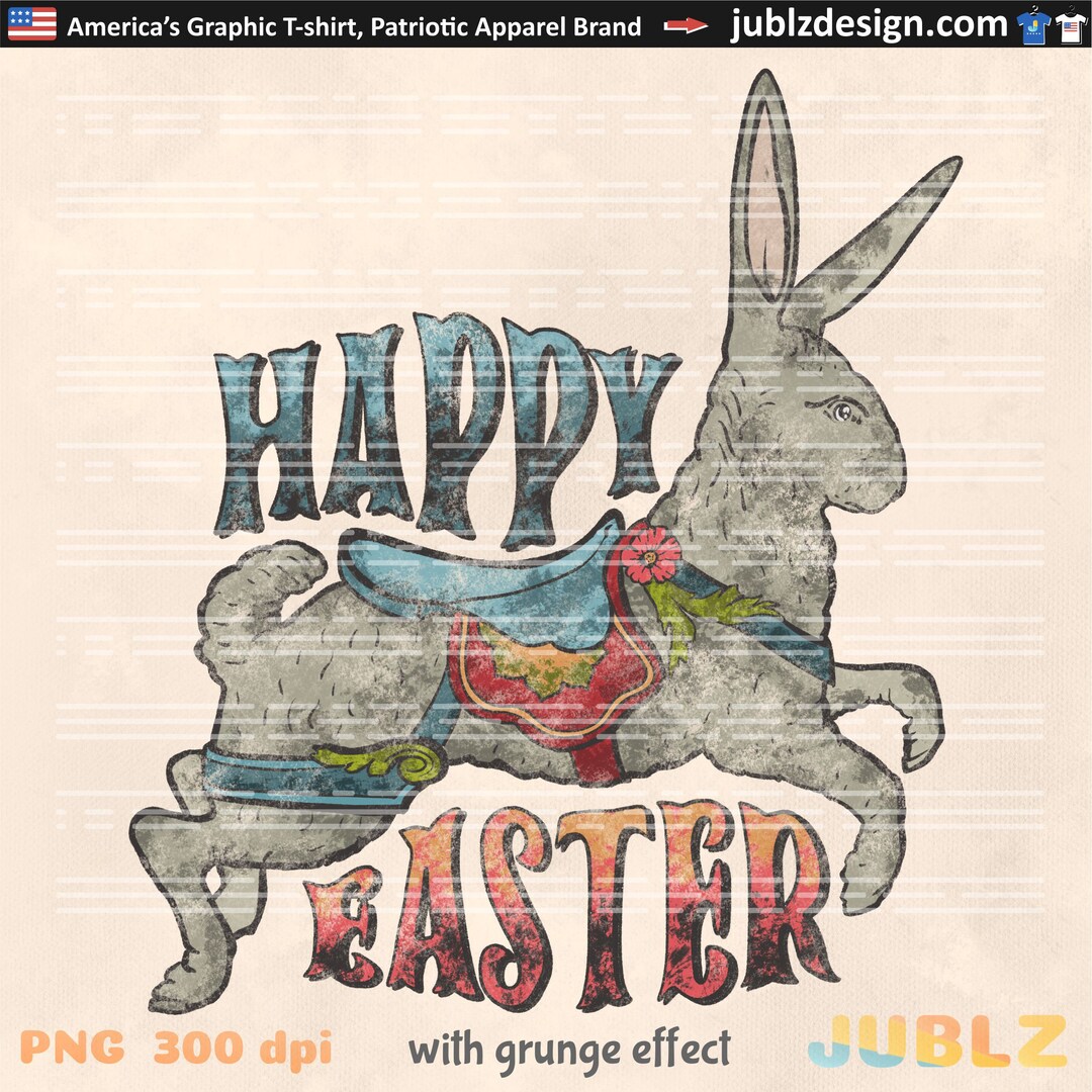 Happy Easter Png, Easter Cowboy Png, Easter Bunny Png, Country Easter ...