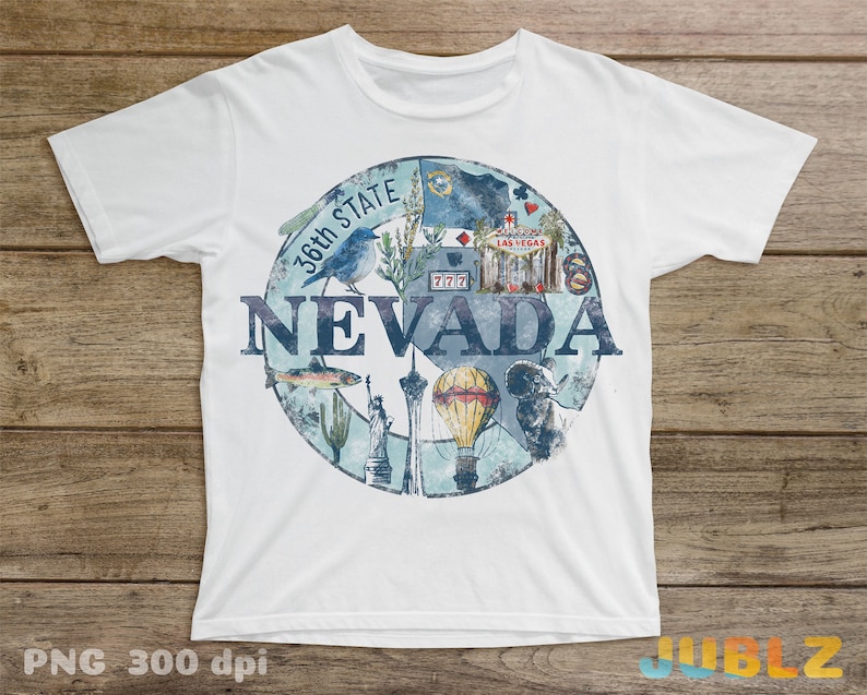 Nevada State Png Nevada Retro Png Nevada Symbols Design - Etsy