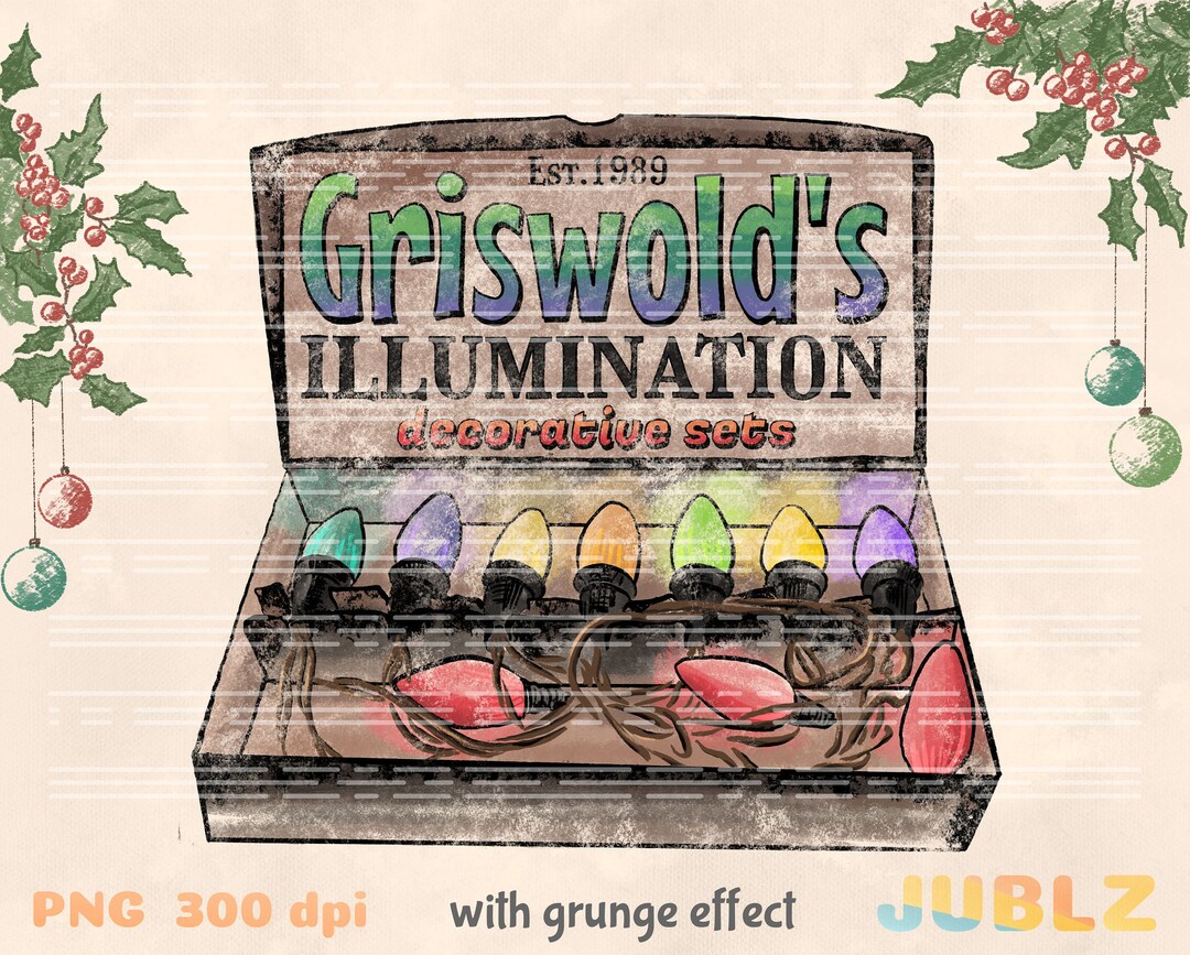Griswold Illumination PNG: Retro Christmas Movie Design (digital ...