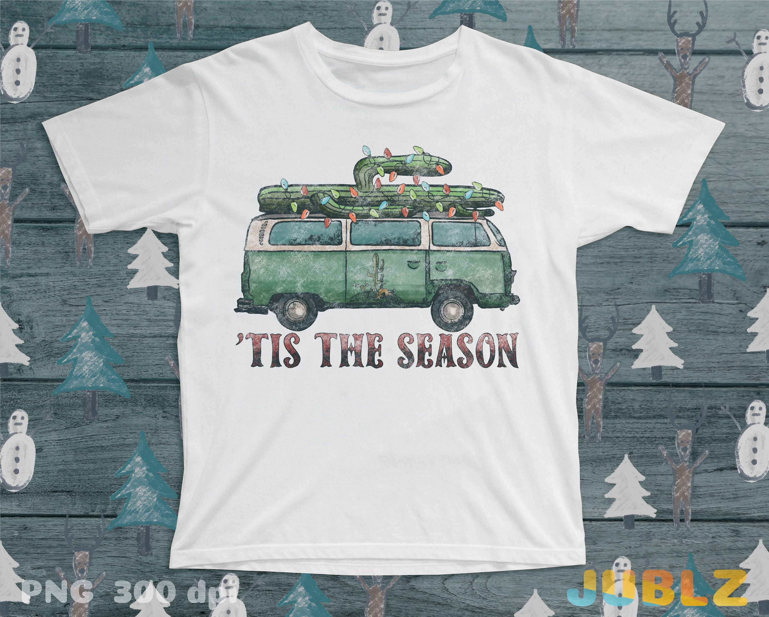 Groovy Christmas Png Hippie Van Png Christmas Cactus Png - Etsy