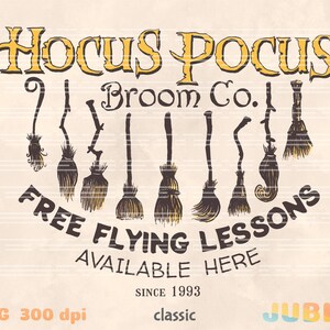 Hocus Pocus Broom Co Png, Hocus Pocus Retro, Sanderson Sisters PNG, It ...