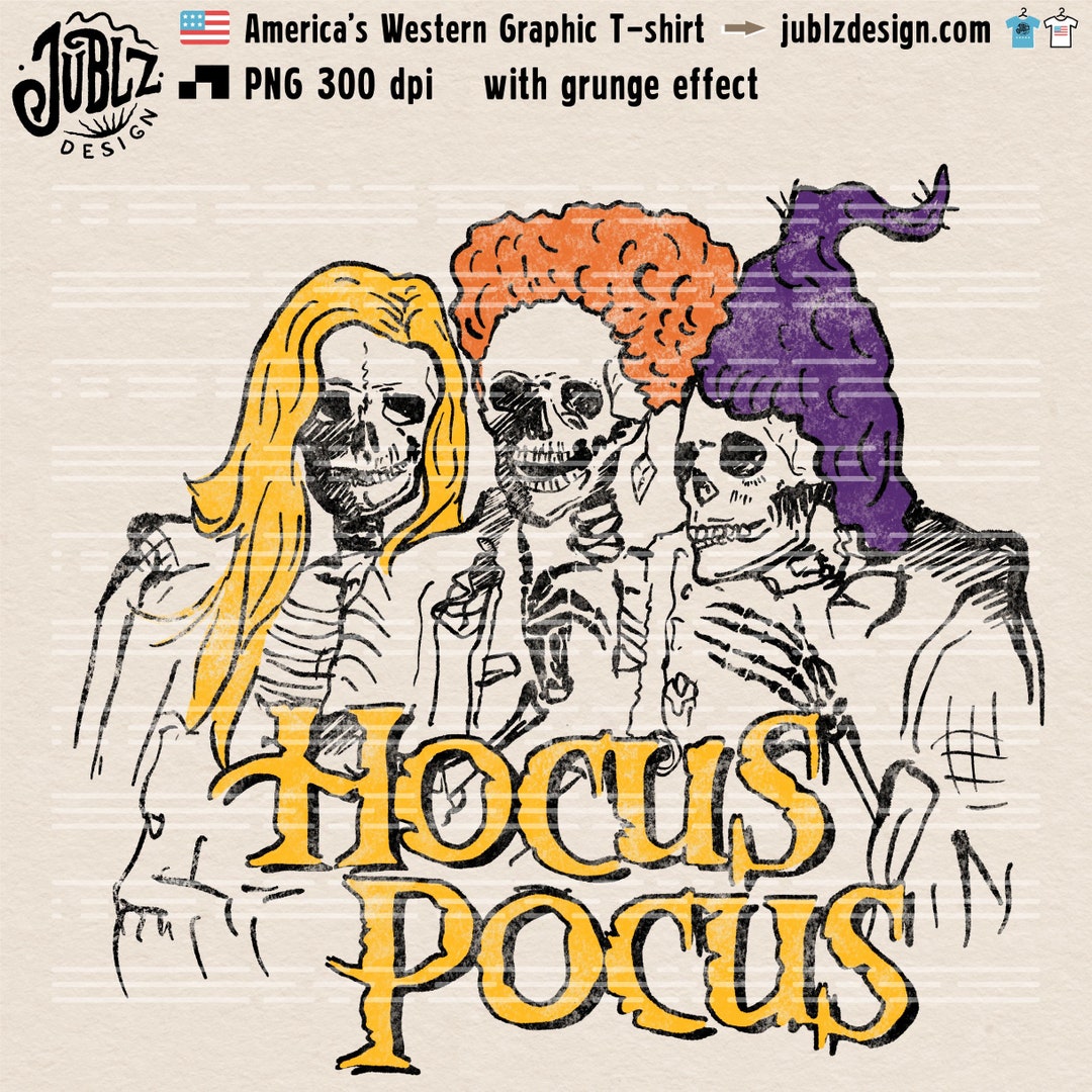 Hocus Pocus Skeleton Png, Retro Halloween Png, Sanderson Sisters Png ...
