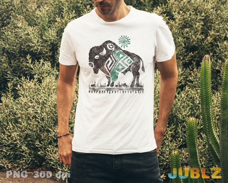 Buffalo PNG Aztec Png Bison PNG Western PNG Vintage Rodeo - Etsy