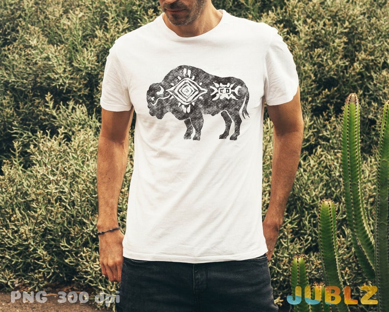 Buffalo PNG Aztec Png Bison PNG Western PNG Vintage Rodeo - Etsy