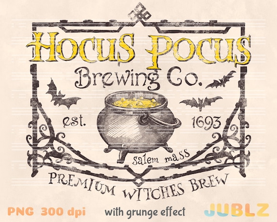 Hocus Pocus Brewing Co Png Hocus Pocus Retro Sanderson - Etsy