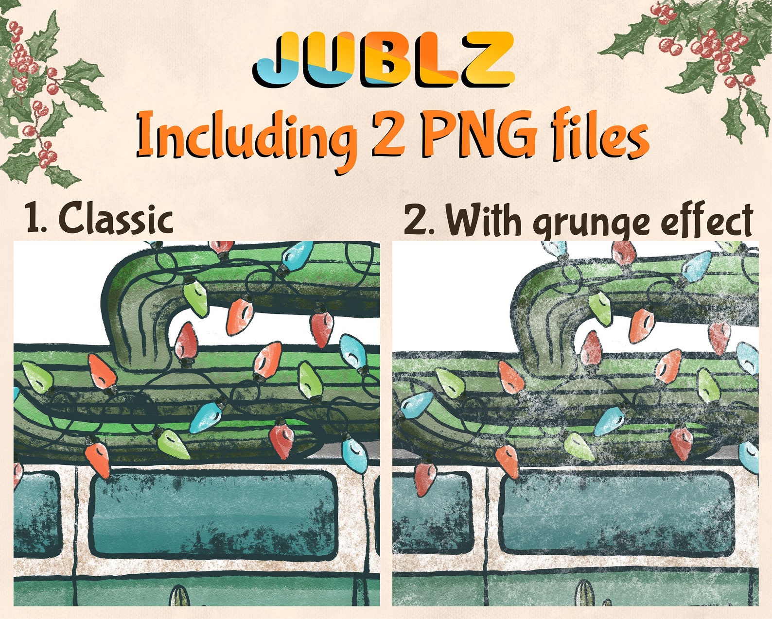 Groovy Christmas Png Hippie Van Png Christmas Cactus Png - Etsy