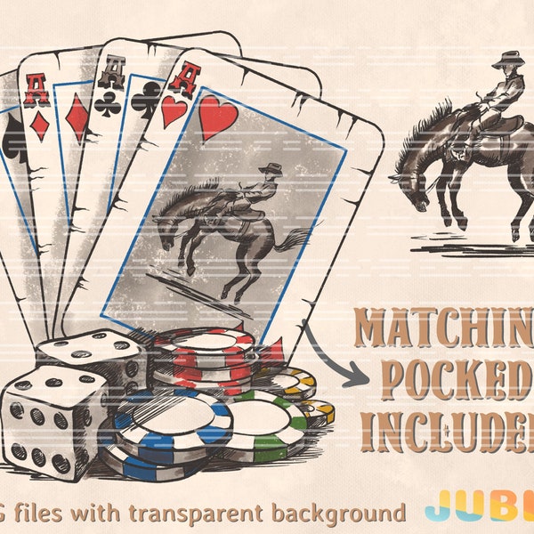 Western Playing Cards Svg - Etsy