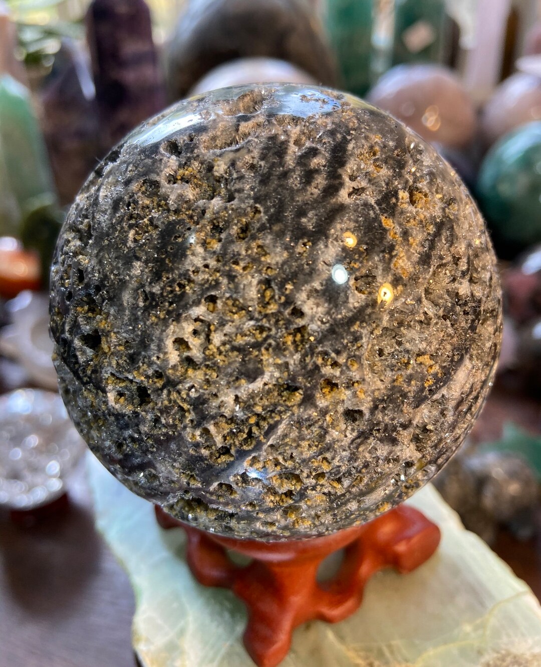 Sphalerite Crystal Sphere 3 1/4 Inch - Etsy