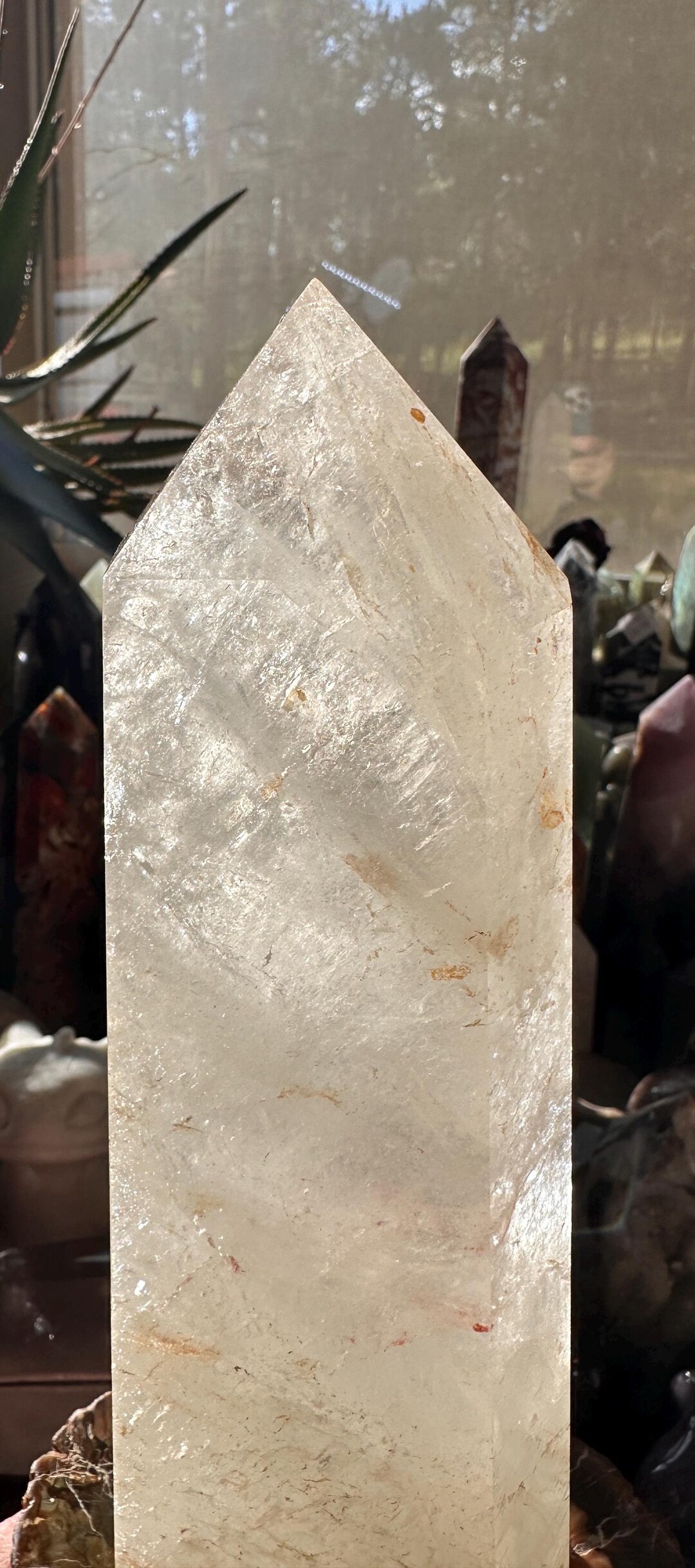 Clear Quartz Crystal Tower! 8” Tall - Etsy
