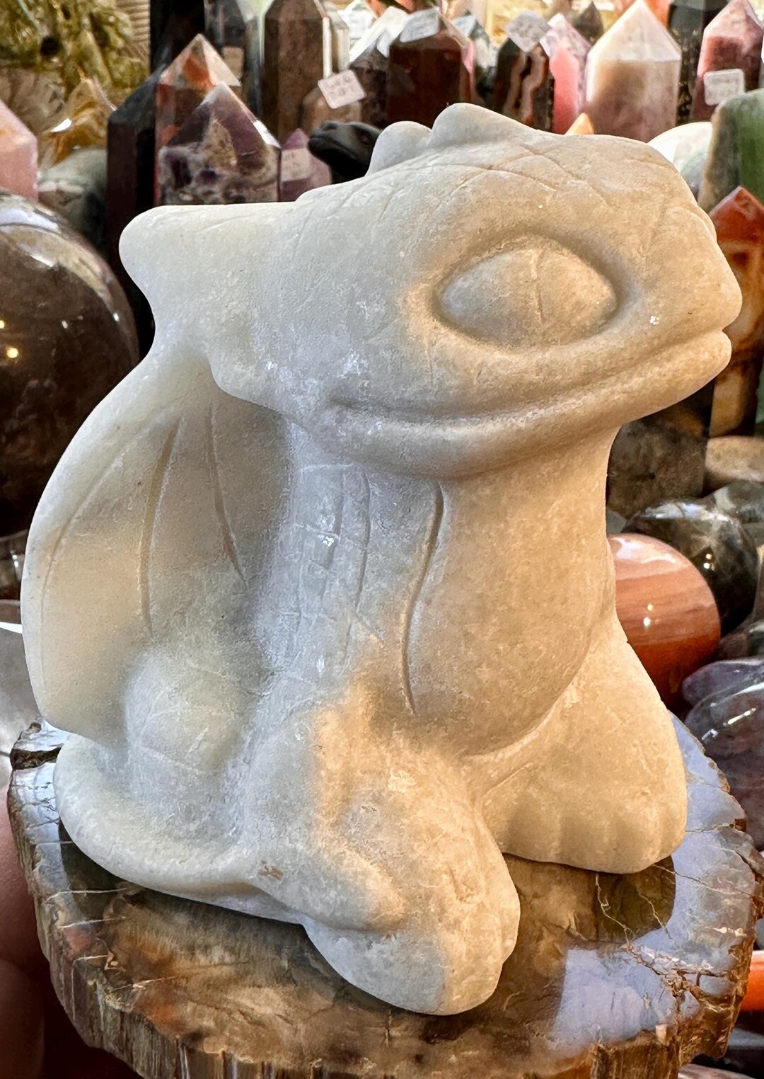 Hand Carved Jade Toothless Dragon - Etsy