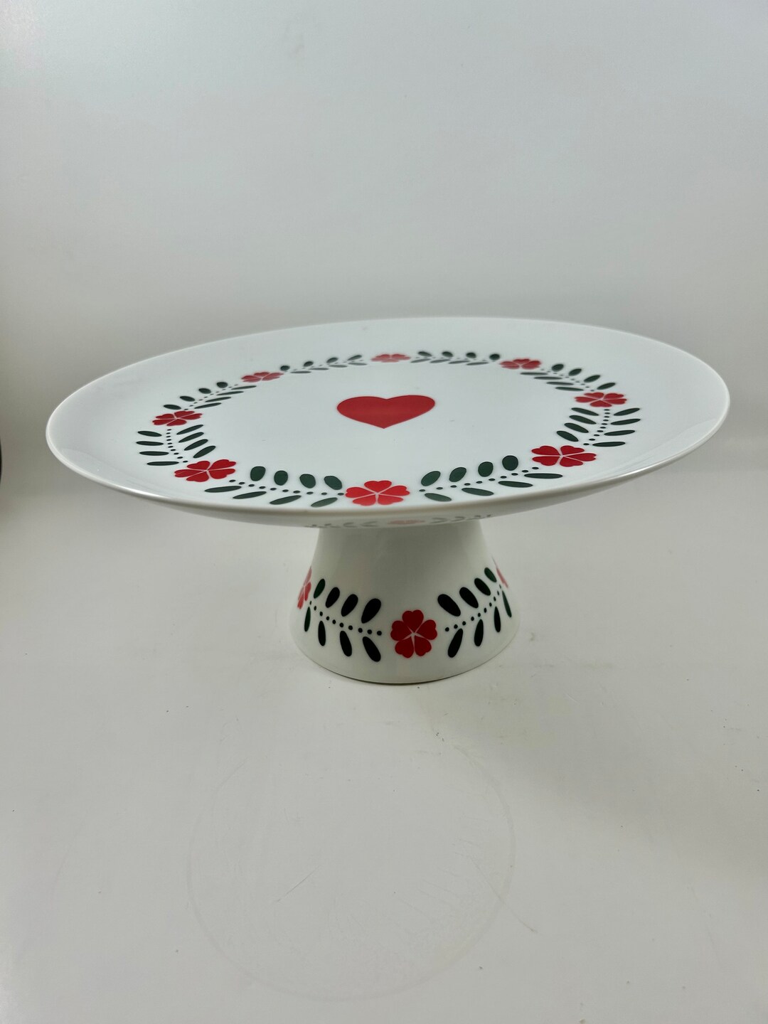 Vintage Lillian Vernon Heart & Flowers Cake Stand 1984 Japan - Etsy