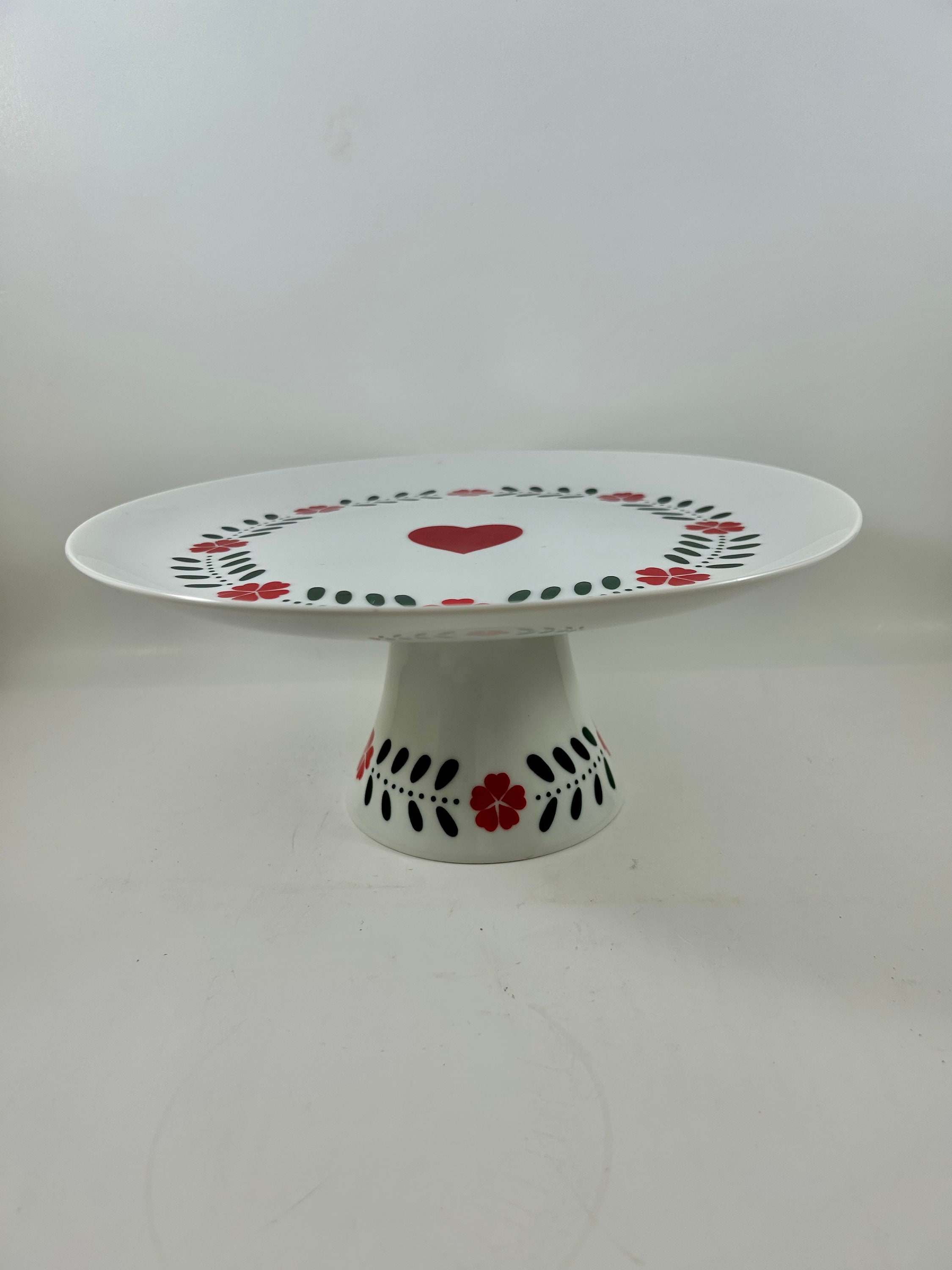 Vintage Lillian Vernon Heart & Flowers Cake Stand 1984 Japan - Etsy