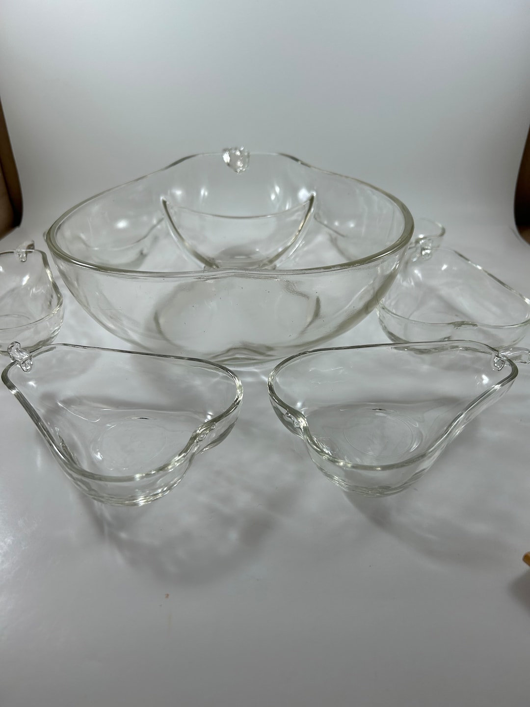 Vintage Pear Shaped Serving Bowl - Snack Bowls Chip and Dip Set of 7 - Etsy