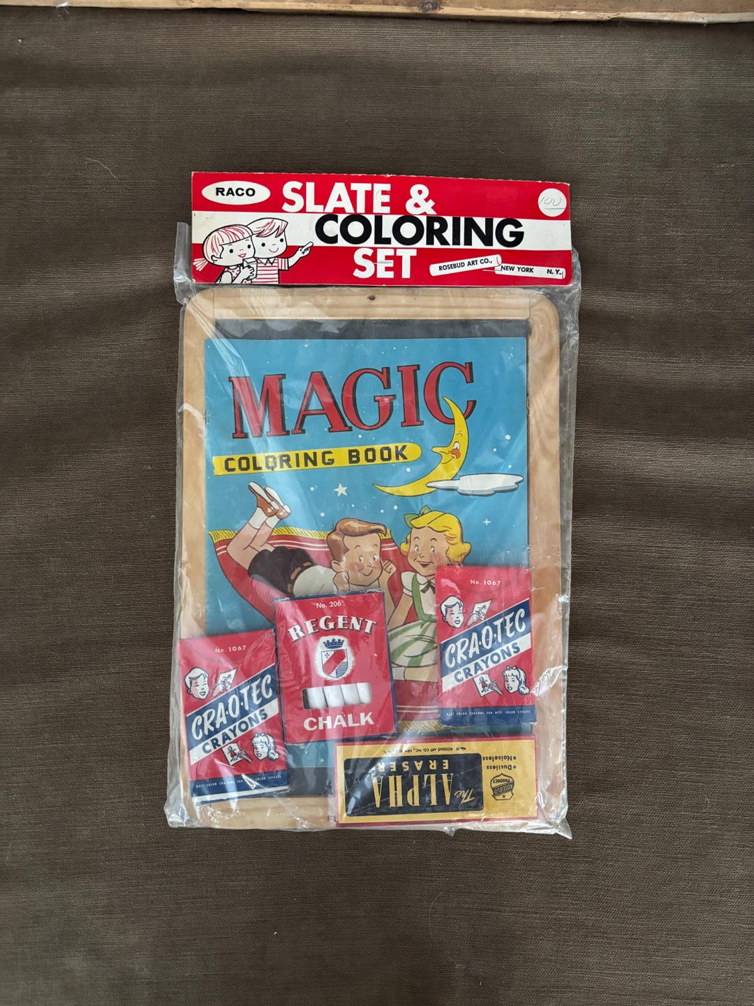 RACO Slate & Coloring Set Magic Coloring Book NOS - Etsy