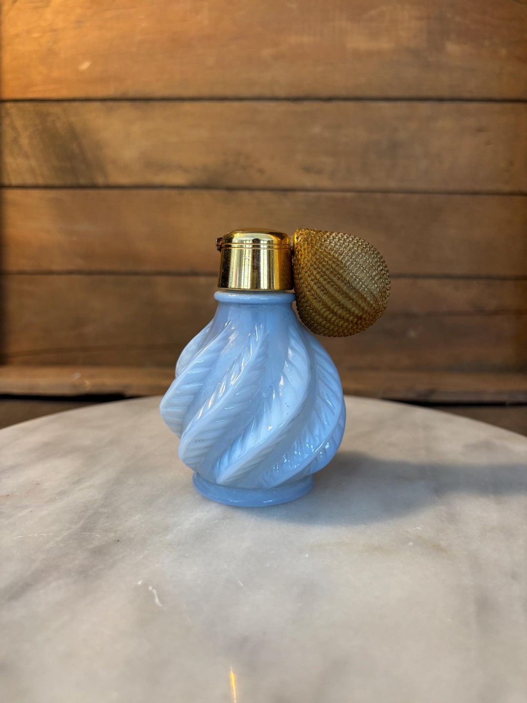 Perfume Atomizer Blue Glass Devilbiss - Etsy