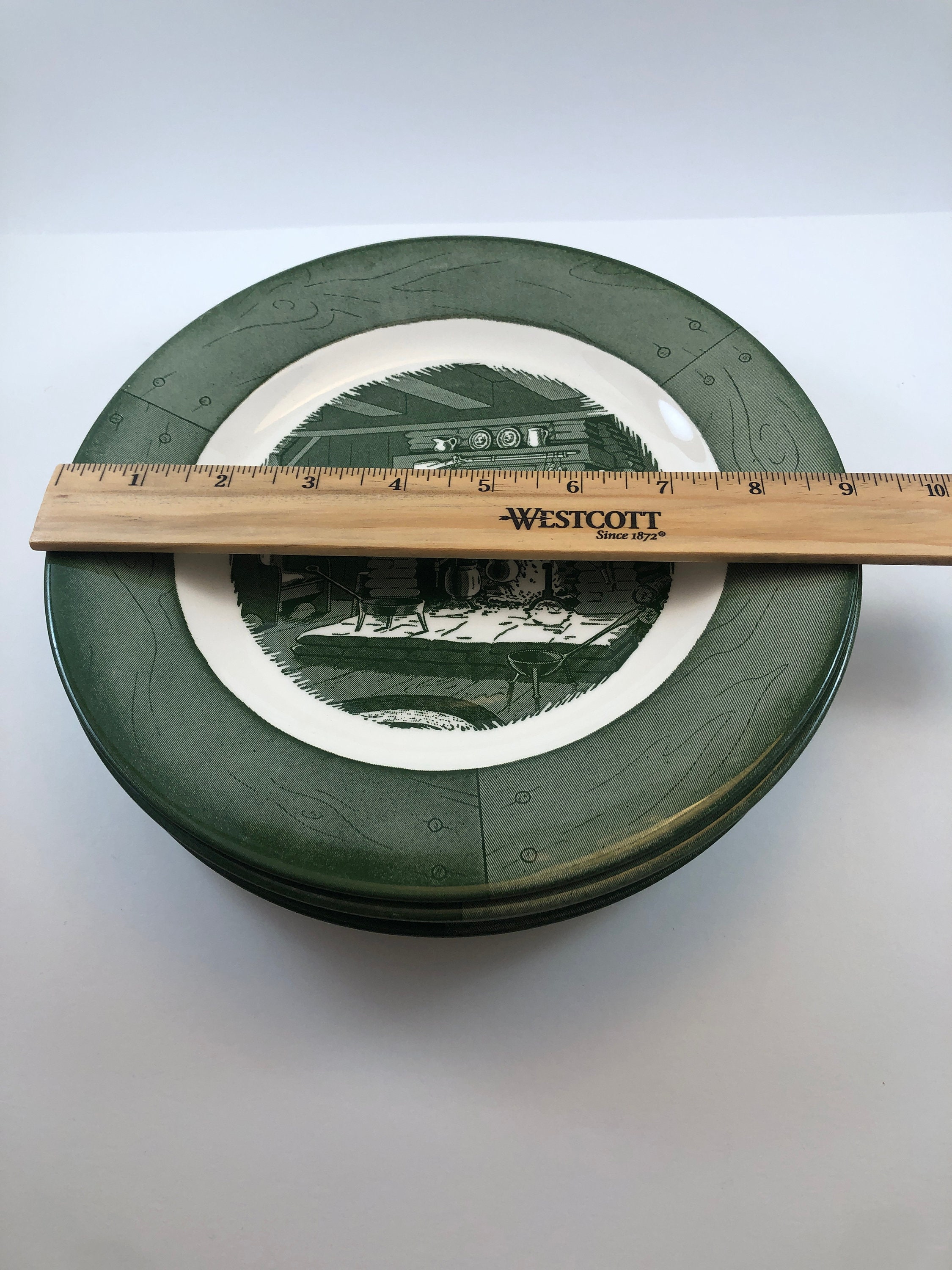 Colonial Homestead 9 Dinner Plates by Royal China Set of - Etsy