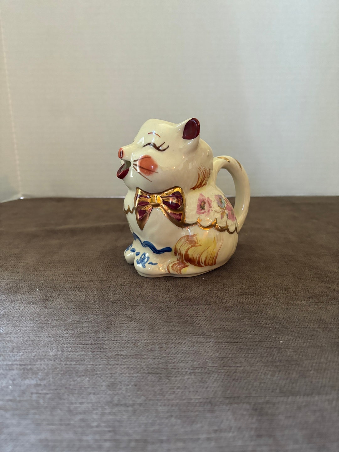 Shawnee Pottery Gold Trim Puss N Boots Creamer/milk Pitcher - Etsy