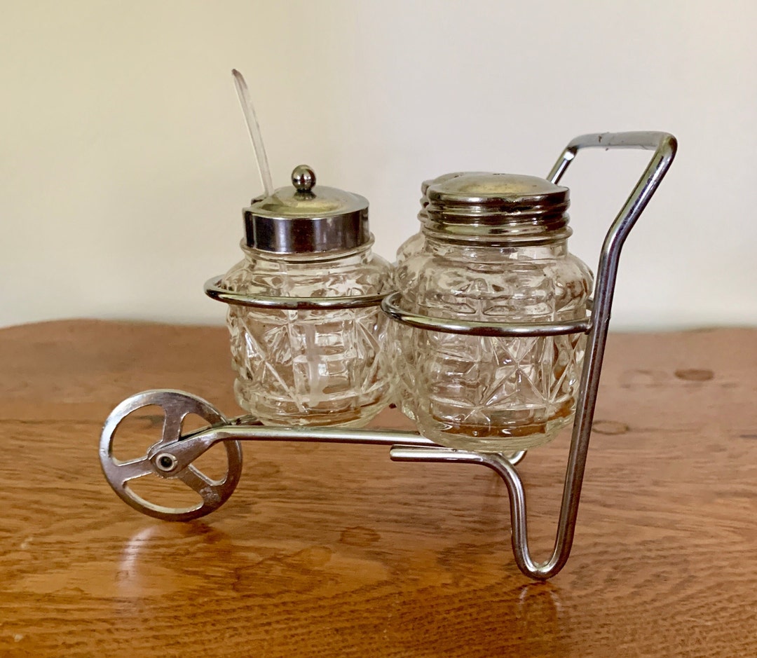 Salt, Pepper, Condiment Caddy, Vintage - Etsy