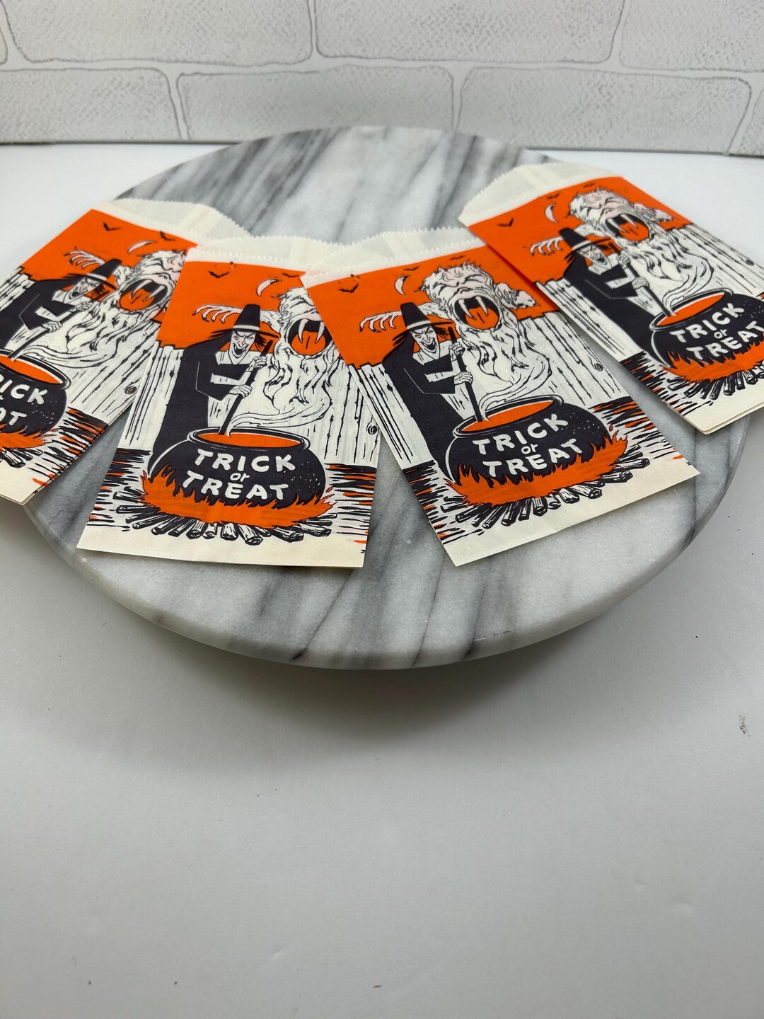 Vintage Halloween Trick or Treat Bags ~ Paper Treat Bags ~ Witch ...