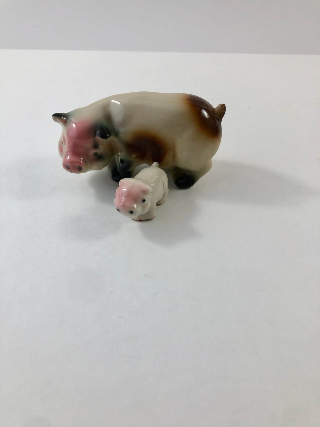 Ceramic Pigs Made in Japan Mom and Piglet Pig Figurines Pig ...