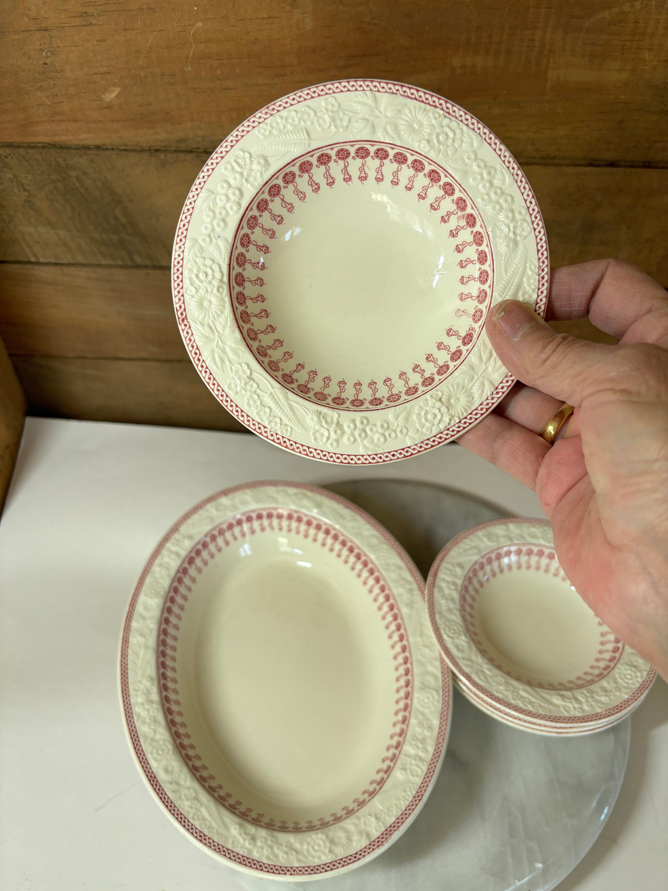 Jones, George & Sons Sheridan Pink Bowl Set (5) - Etsy